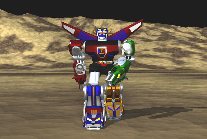 voltron 3d model