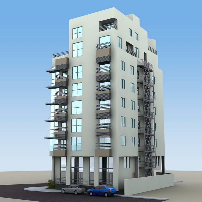 modern apartment c4d