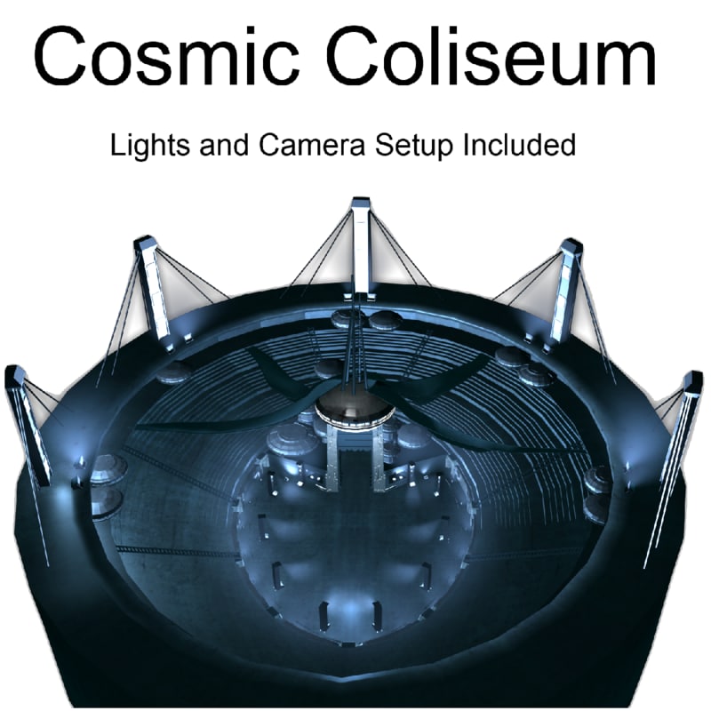coliseum cosmic 3d max