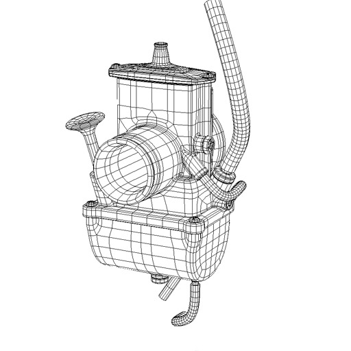 carburetor motorcycle 3d model