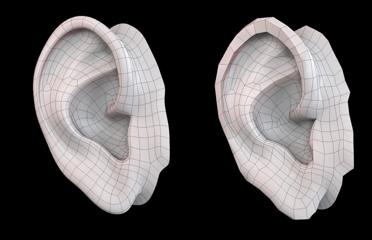 3ds max realistically human ear