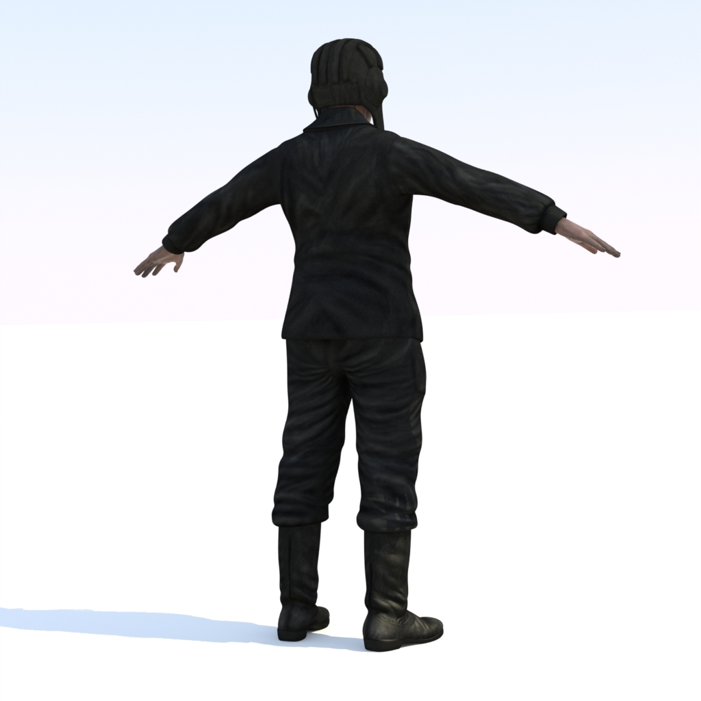 3d model crewman russian