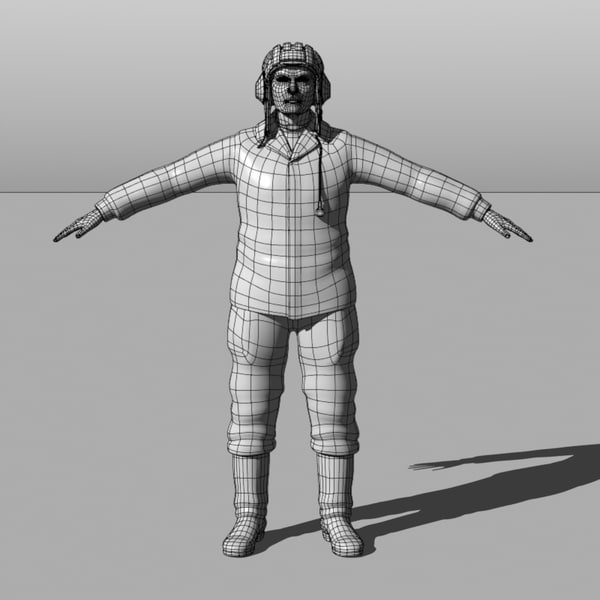 3d model crewman russian