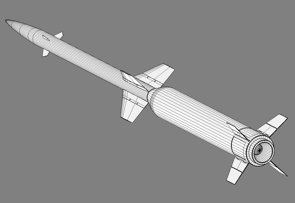 3d 9m311 missile model