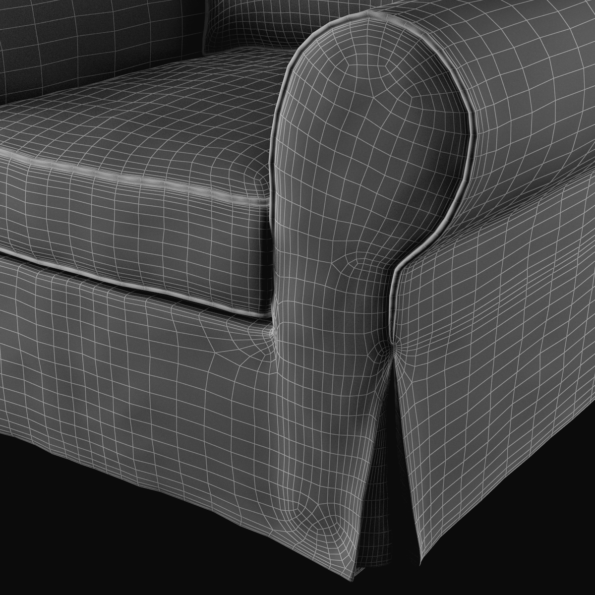3dsmax ektorp armchair chair