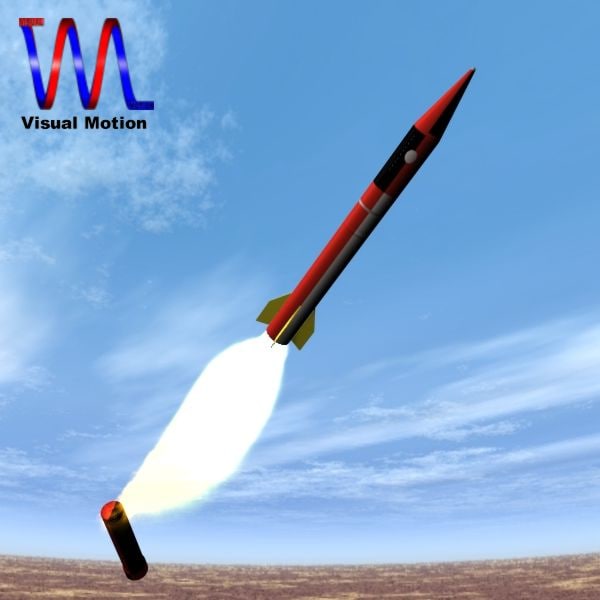 israeli jericho missile 3d model