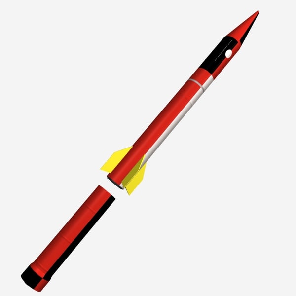 israeli jericho missile 3d model