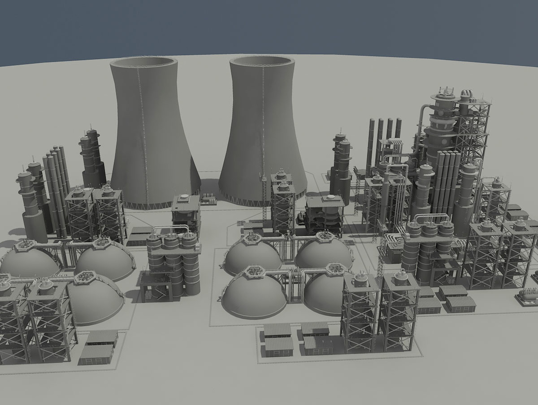 3ds max nuclear power plant