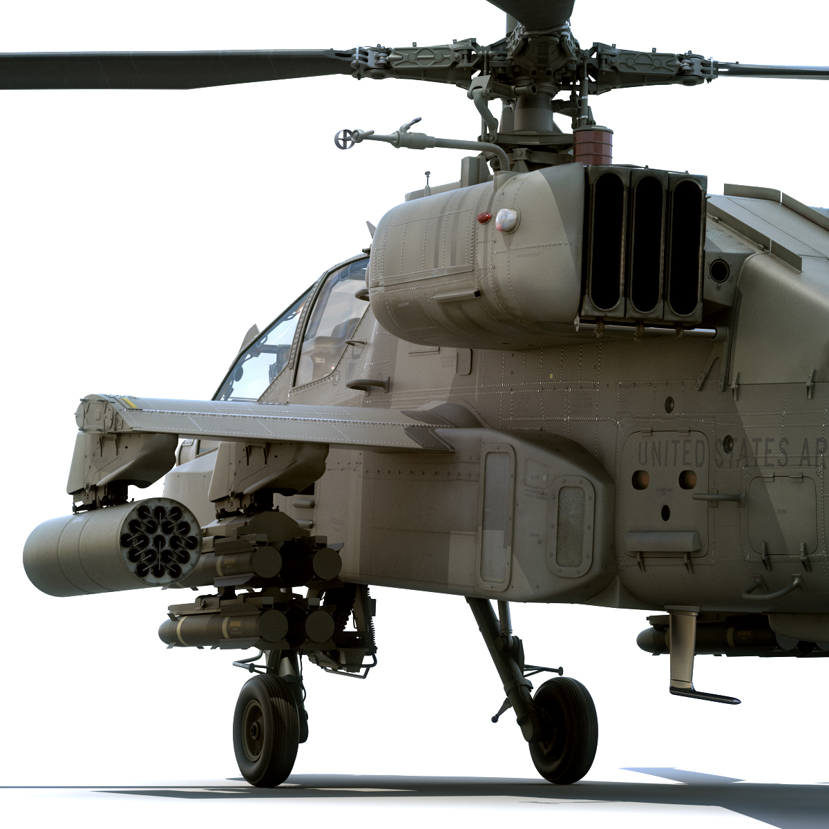 3d model boeing ah-64d apache longbow