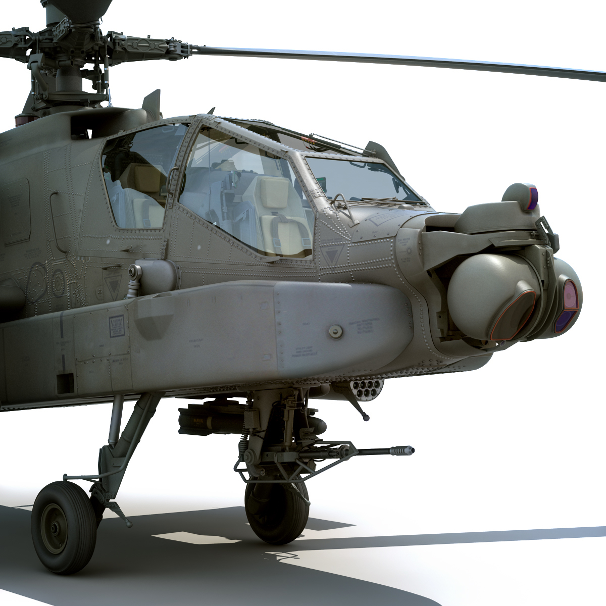 3d model boeing ah-64d apache longbow