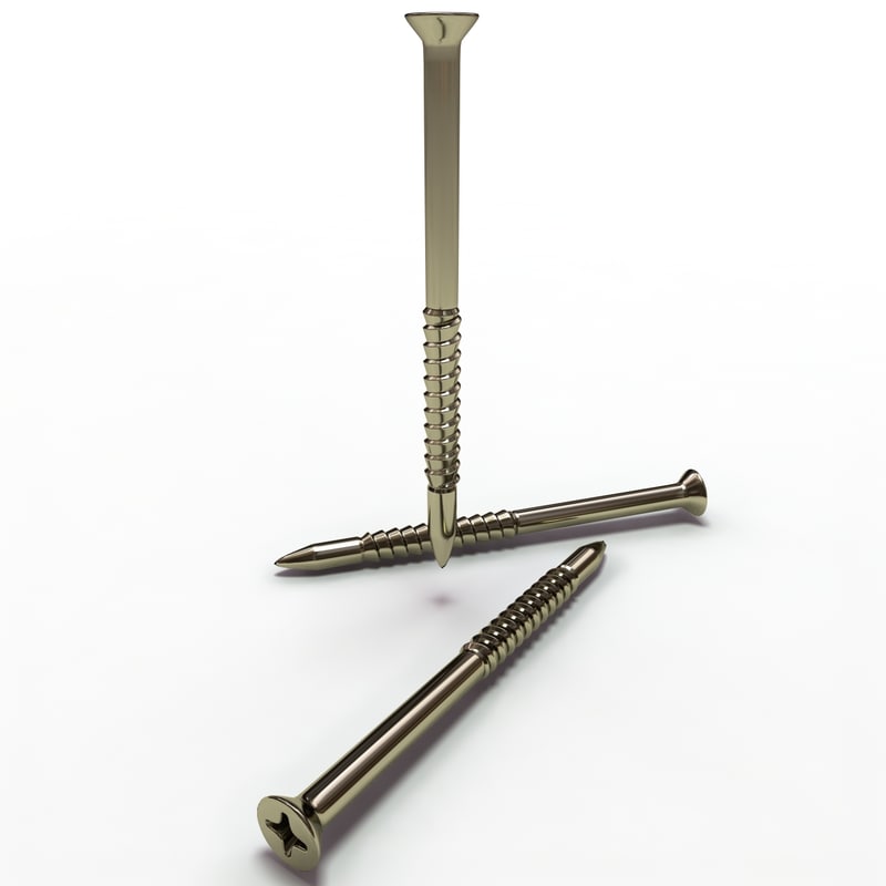 wood screw 3d model