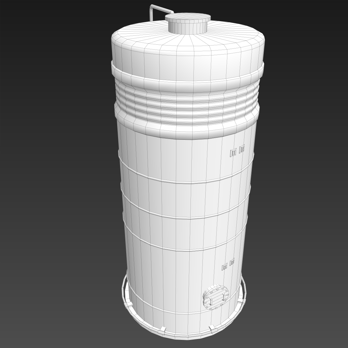 3d model chemical storage tank
