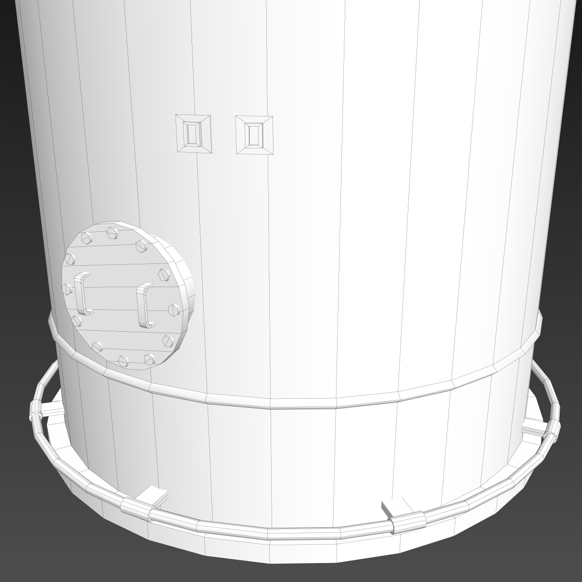 3d model chemical storage tank