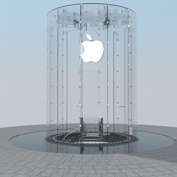 max iconic glass cylinder entrance