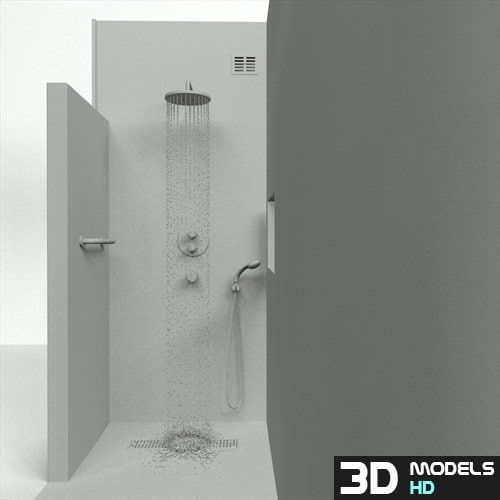 bathroom shower 3d model