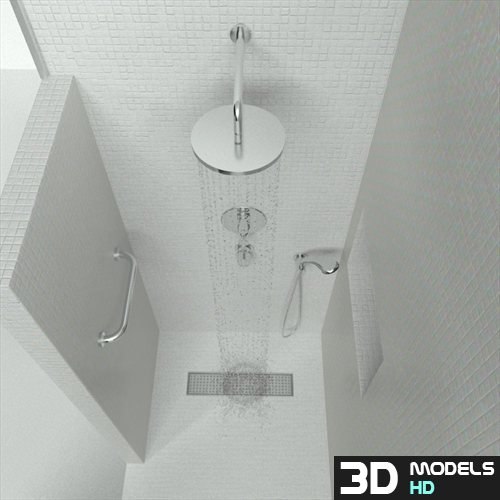 bathroom shower 3d model