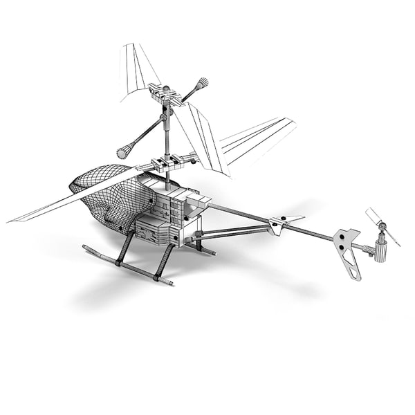 3d toy rc helicopter model
