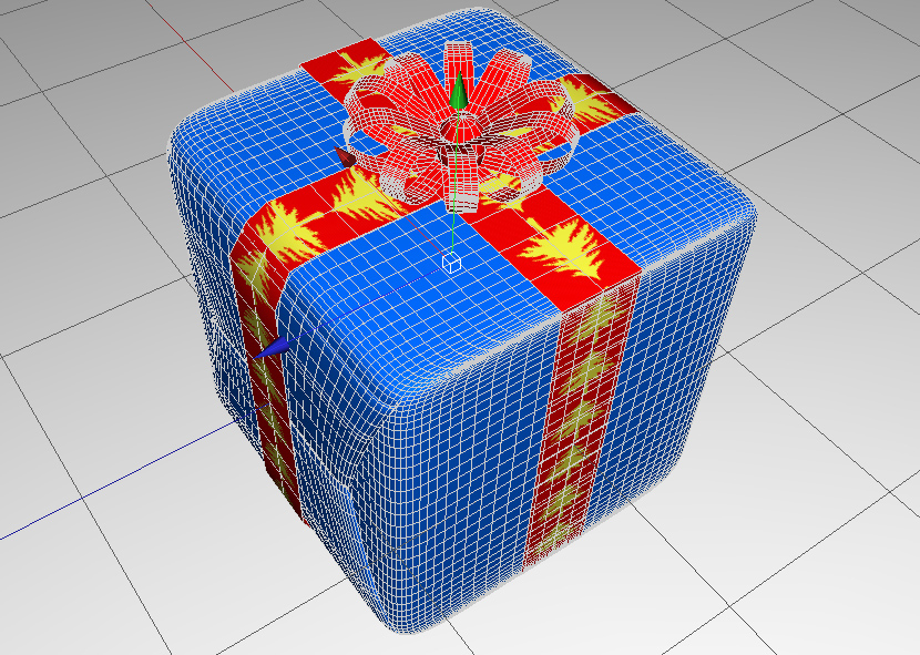 free christmas birthday gift 3d model