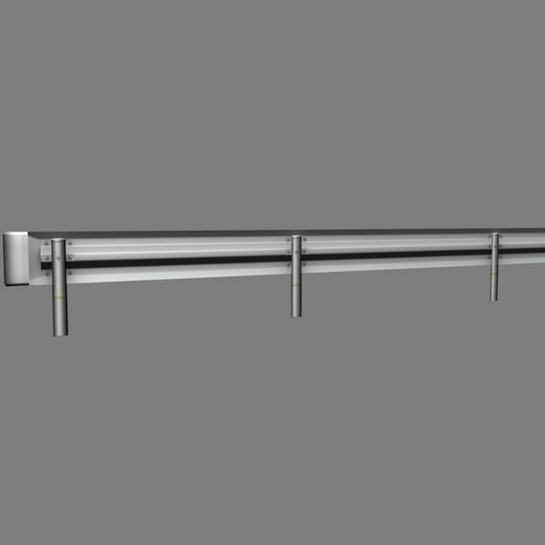 seamless guard rail 3d 3ds