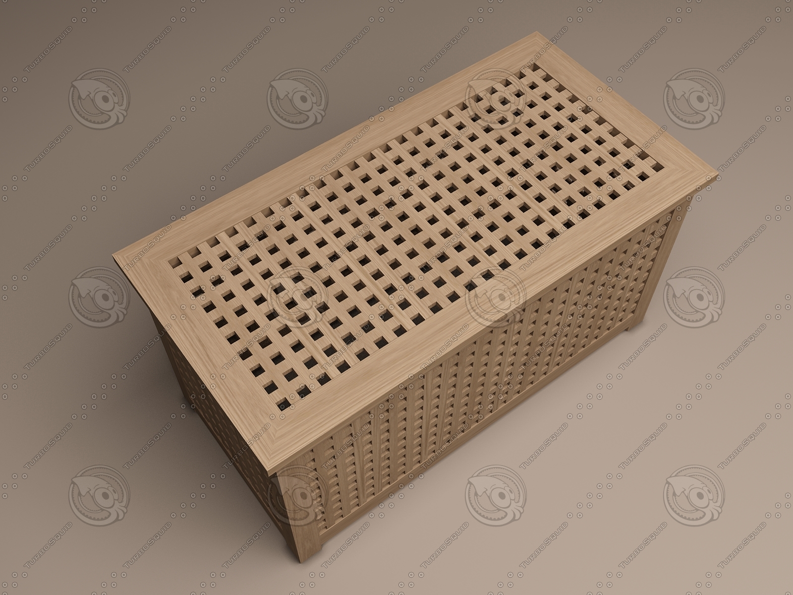 ikea hol storage table 3d model