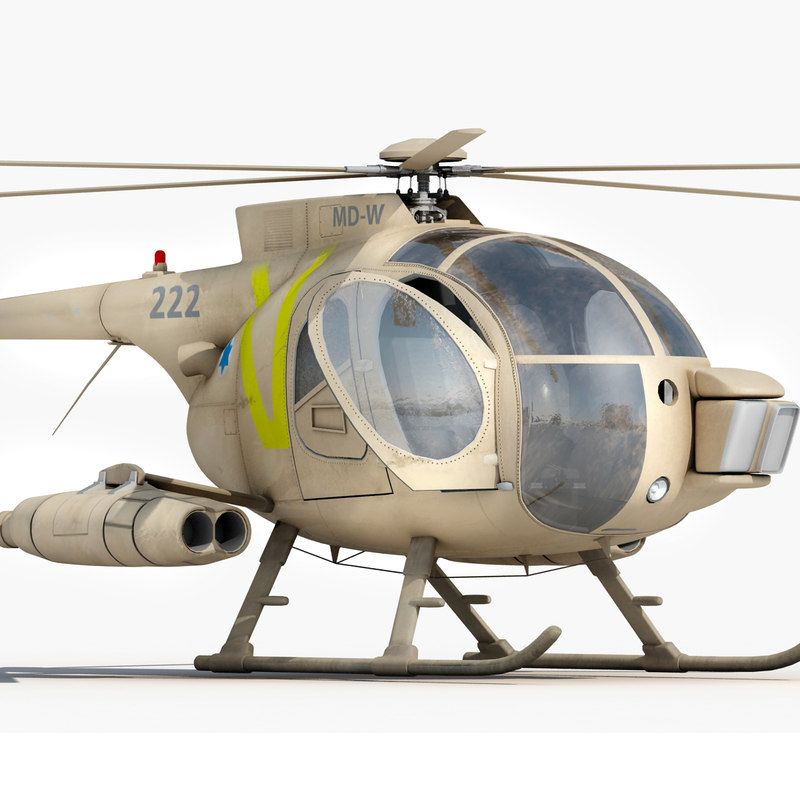 3d md 500 helicopter