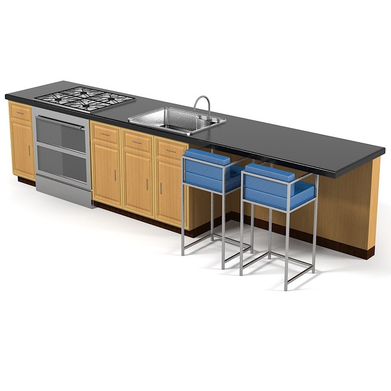 kitchen self service 3d model