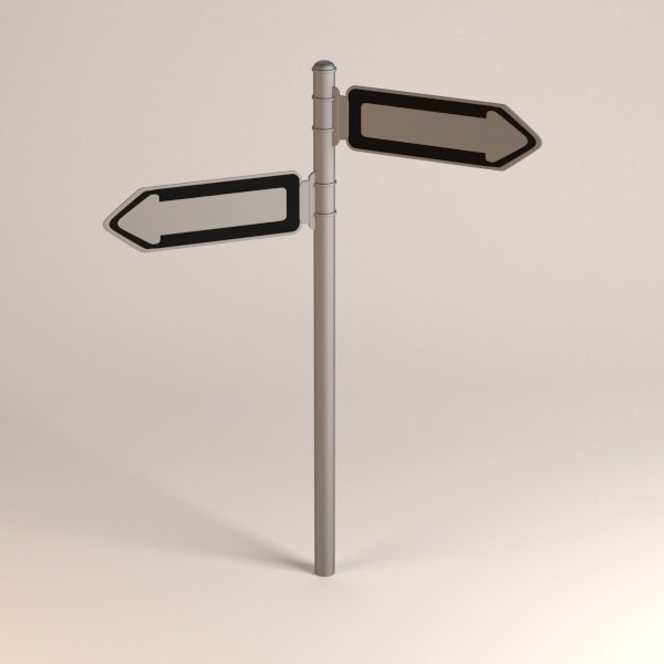 traffic sign 3d 3ds