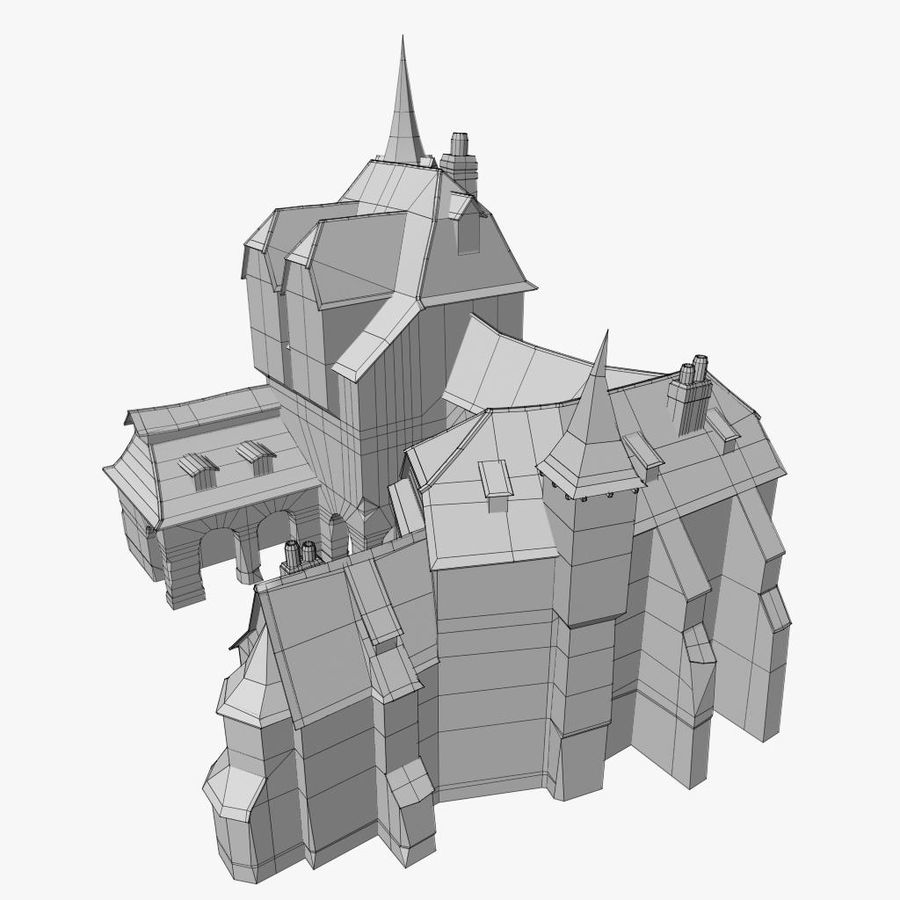 old medieval warehouse 3d obj