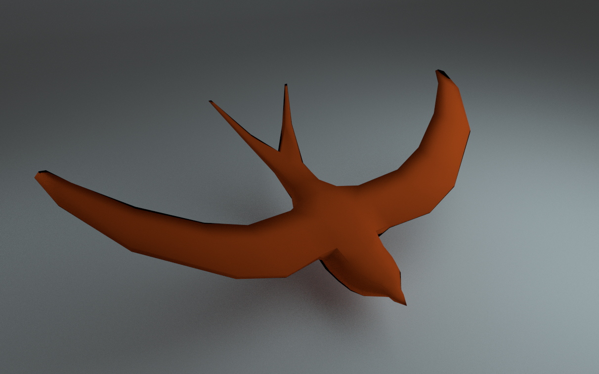 swallow 3d model