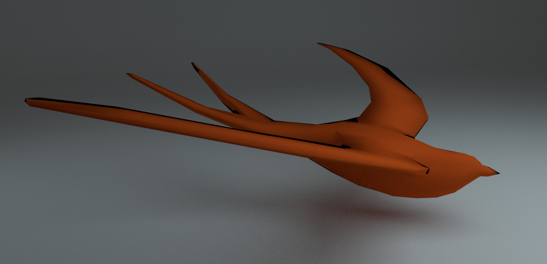 swallow 3d model