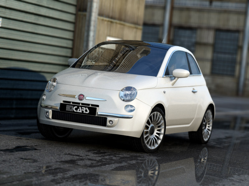 3d fiat 500