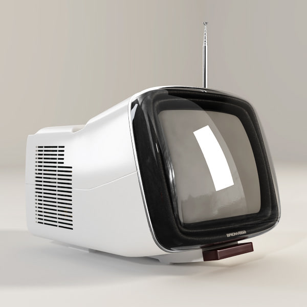 brionvega algol tv 3d max