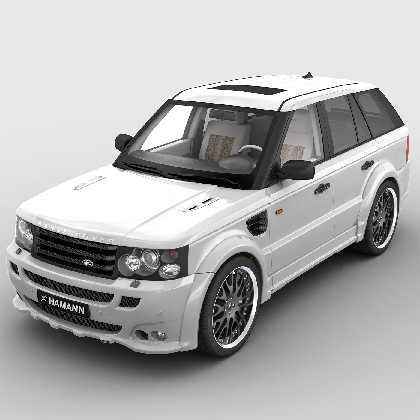 realistic range rover sport 3d model
