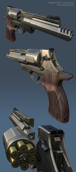 mateba revolver 3d ma