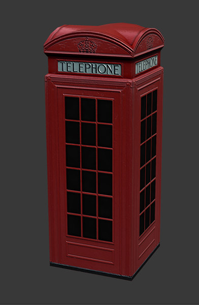 Phone Booth 3D Models for Download | TurboSquid