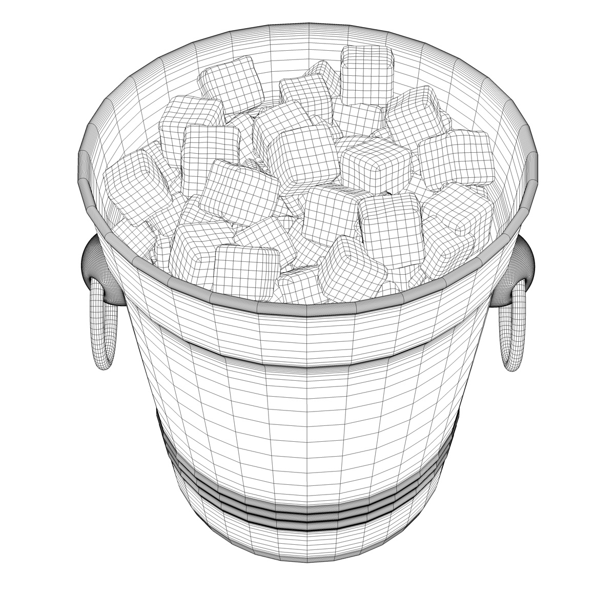 3d modeled ice bucket