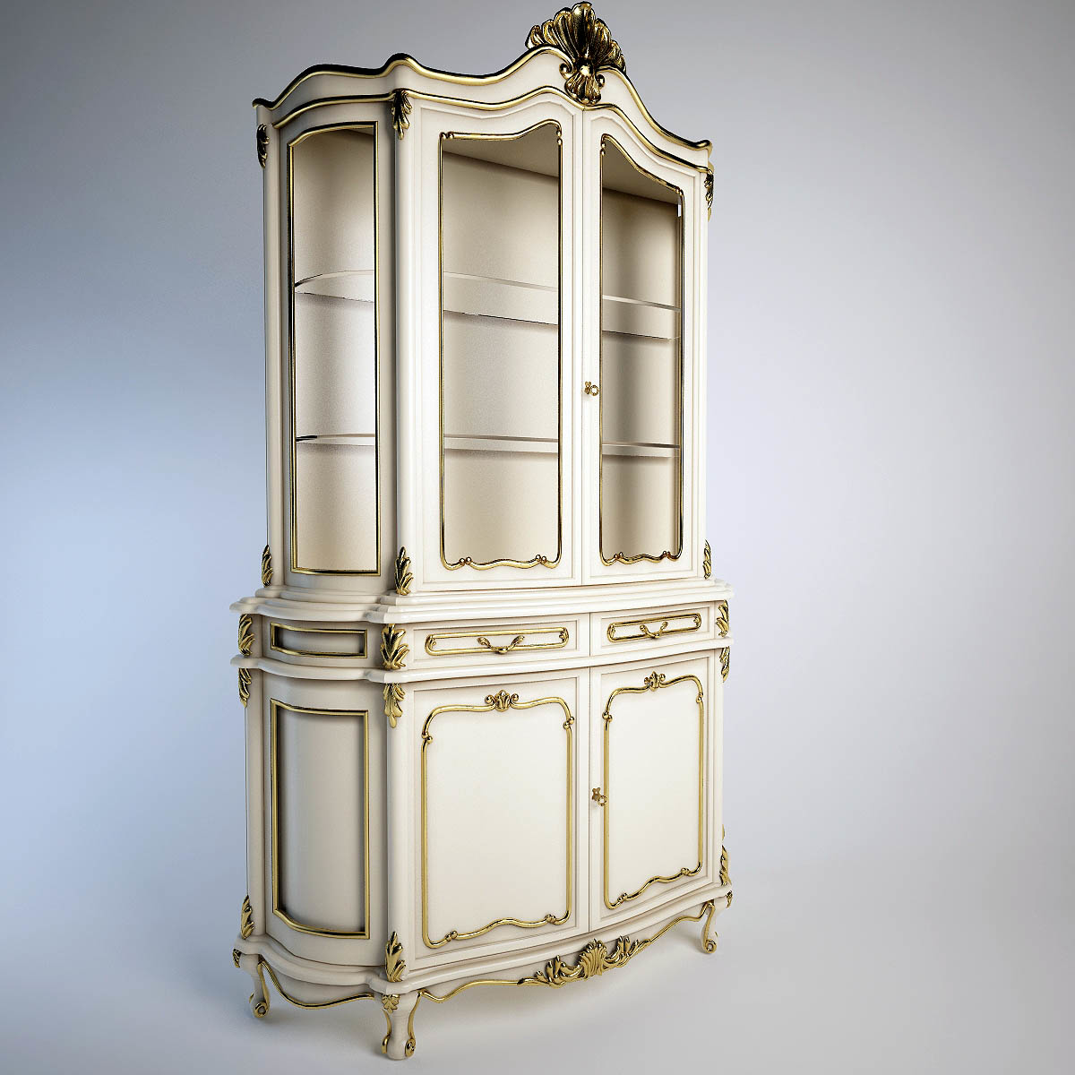 3d glass cabinet 2 angelo cappellini model