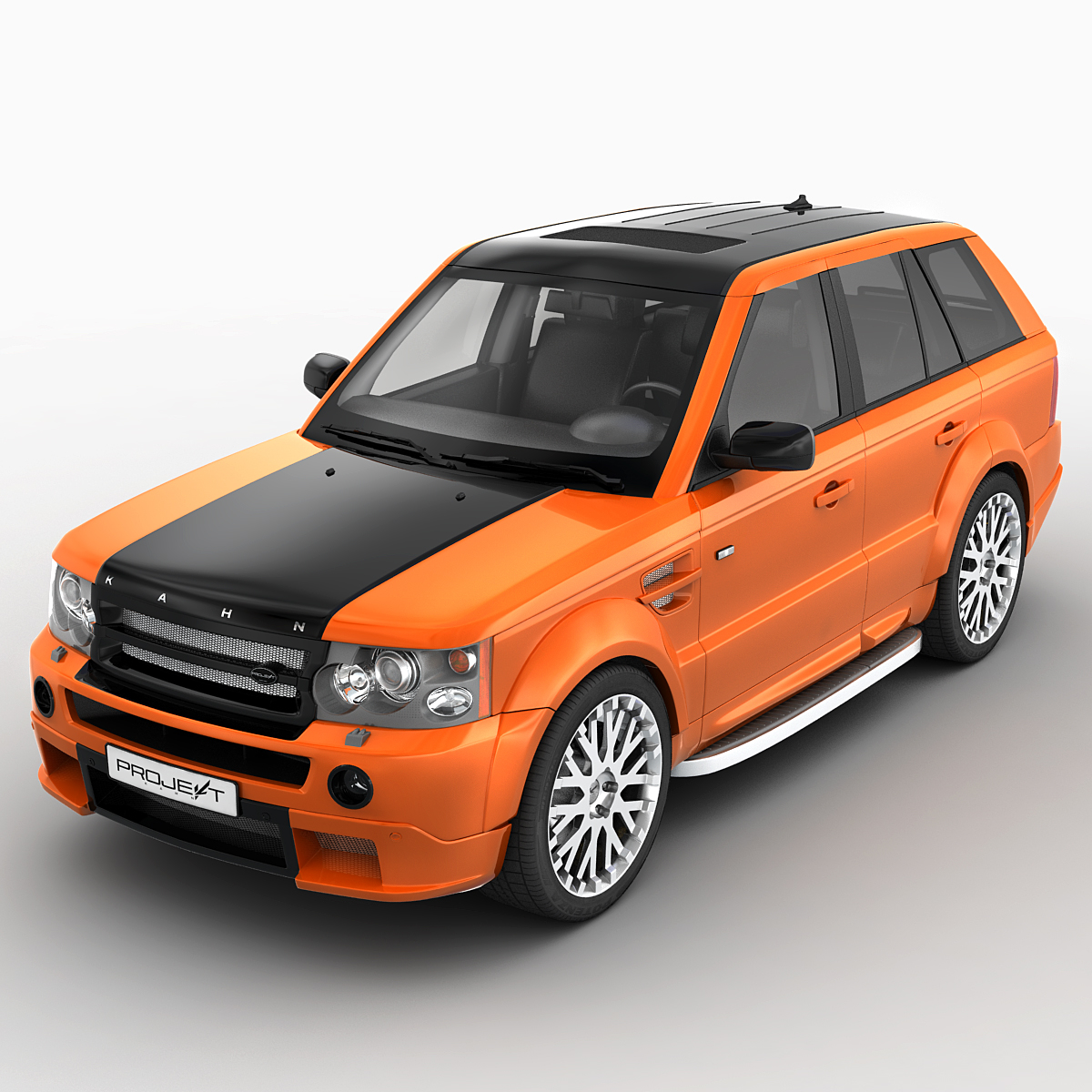 realistic range rover sport 3d model