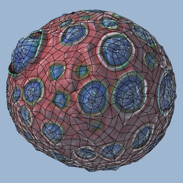 infectious anemia virus 3d model
