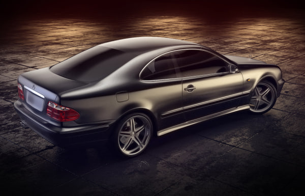 3d mercedes clk w208