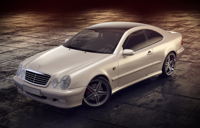 3d mercedes clk w208