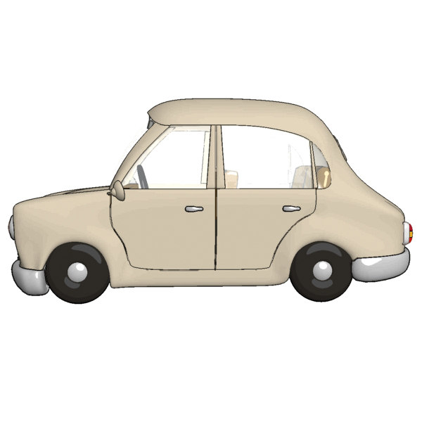 3d cartoon car model