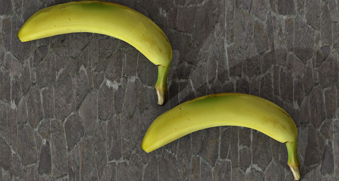3d model banana tri