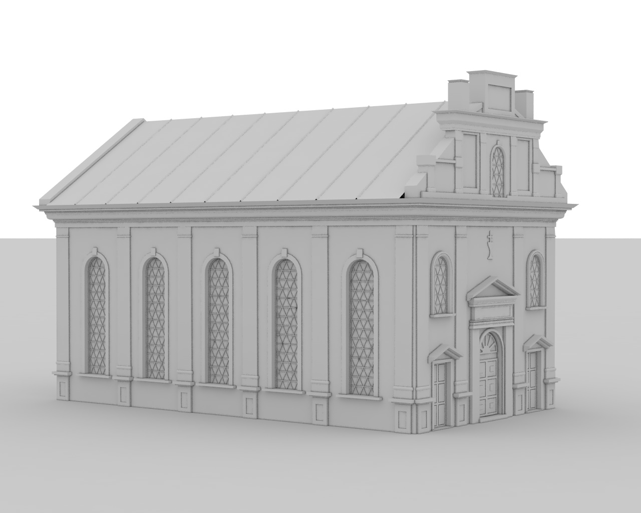 3d model synagogue