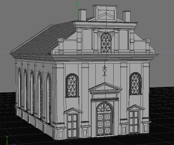 3d model synagogue