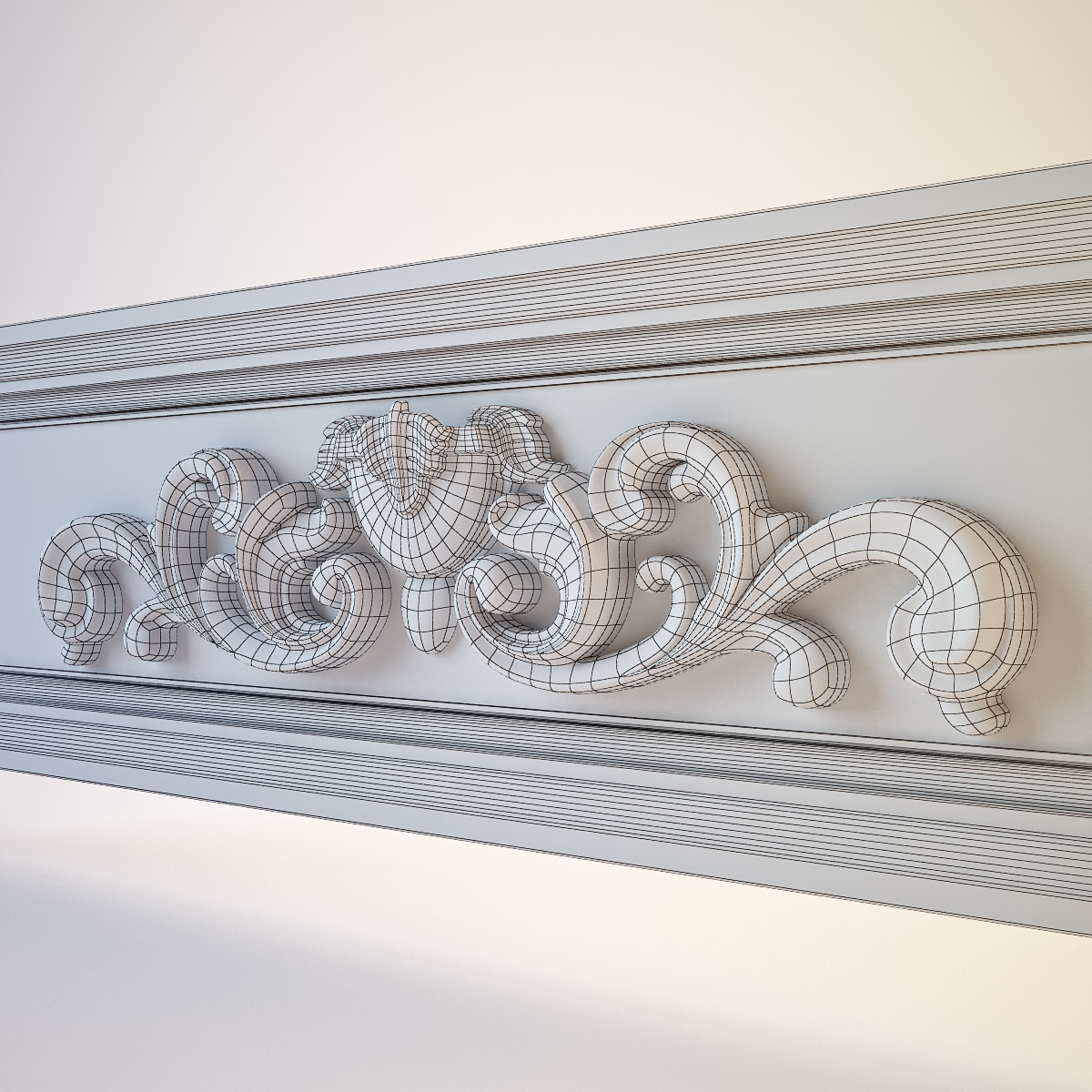 3ds max decorative carved element