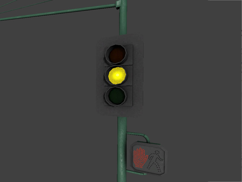 traffic light 3d max