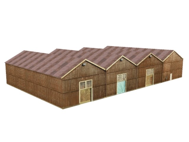storehouse wood 3d model