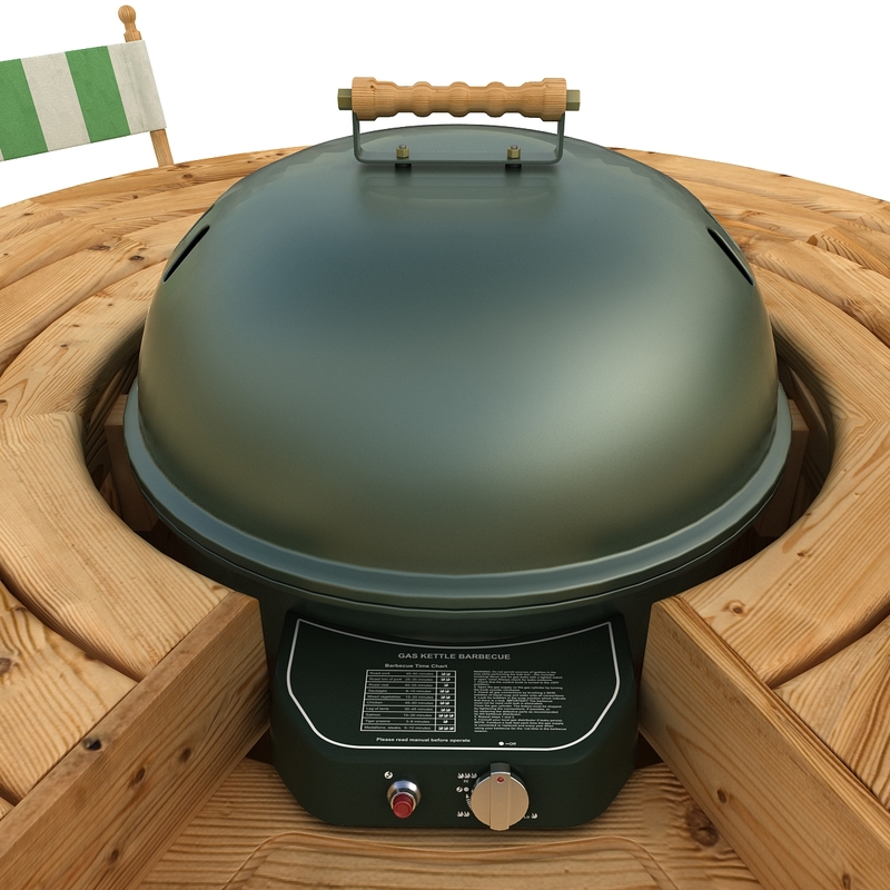 3d barbecue table