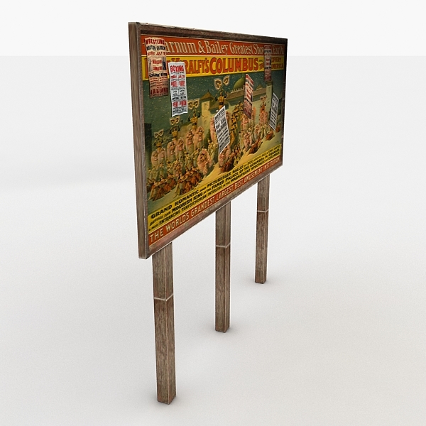 old wood billboard max